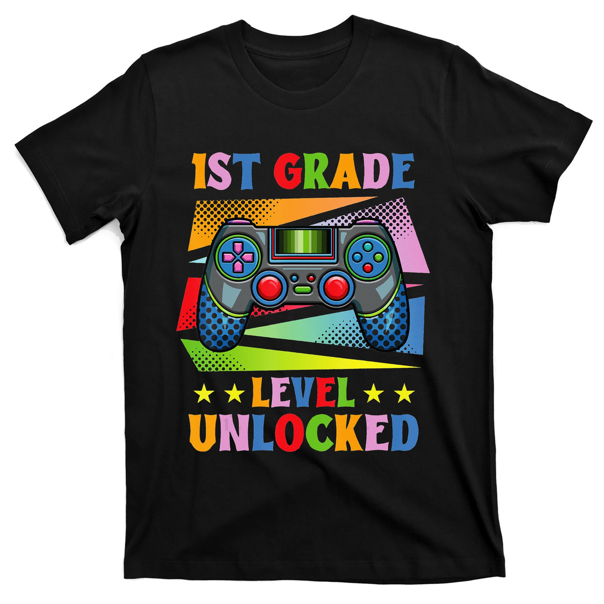 Back To School Video Gamer Level 1St Grade Unlocked T-Shirt ...